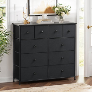 Ebern Designs Ojaswi 10 Dressers, Wooden Dresser, Chest of Drawers with Fabric & Reviews | Wayfair
